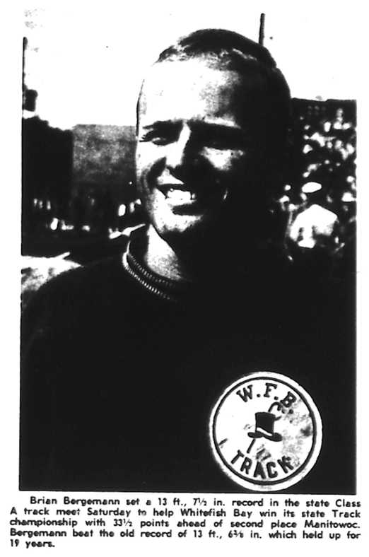 Brian Bergemann: A Reliable Boy – Whitefish Bay Track and Field History